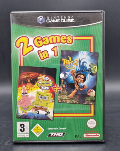 2 Games in 1 Sponge Bob Tak 2 - Nintendo Gamecube GC - Complet - PAL ...