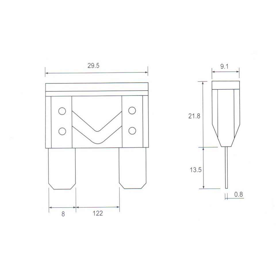 10 PCS Max Blade Fuse Assortment Maxi APX Auto Plug-In Sheet Fuses 20A ...