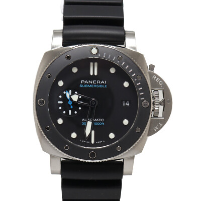 New Panerai Submersible Stainless Steel Automatic Self Winding Watch ...