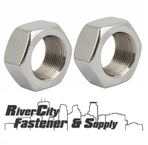 (2) 9/16-18 Stainless Steel Hex Nuts 9/16x18 Nut With a 7/8 Hex Fine ...