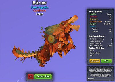 Bäruw Species Baruw | Creatures of Sonaria | Roblox | eBay