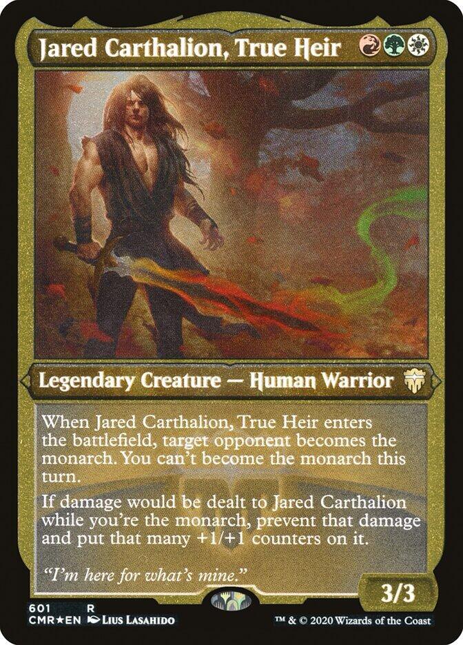 Jared Carthalion, True Heir (Foil Etched) Commander Legends Foil for ...