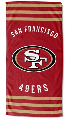 NFL San Francisco 49ers Beach Towel 30”x60” | eBay