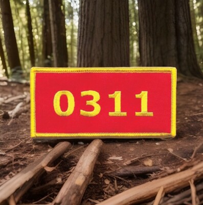 Marine Rifleman Patch MOS 0311 Fits For VELCRO® BRAND Hook and Loop ...