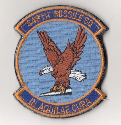 USAF Patch 448th MISSILE SQUADRON, Grand Forks AFB, N.D. 3.5", Hooked Backing | eBay