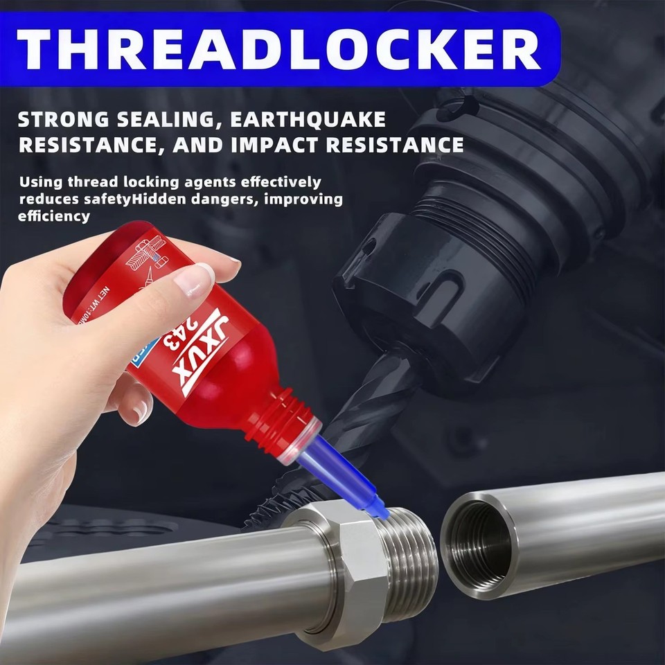 Blue Thread Locker 243 Nuts-Bolts Locker Screw Adhesive Lock Tight Seal ...