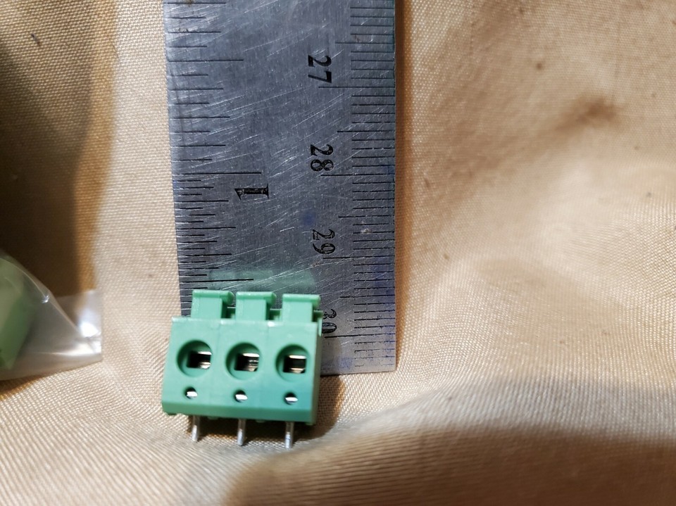 3 pos spring loaded push button connector | eBay