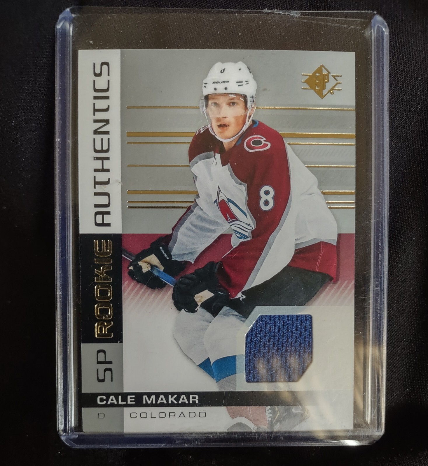 Cale Makar 2019-20 Sp Authentic Rookie #114, Jersey Card, Colorado ...