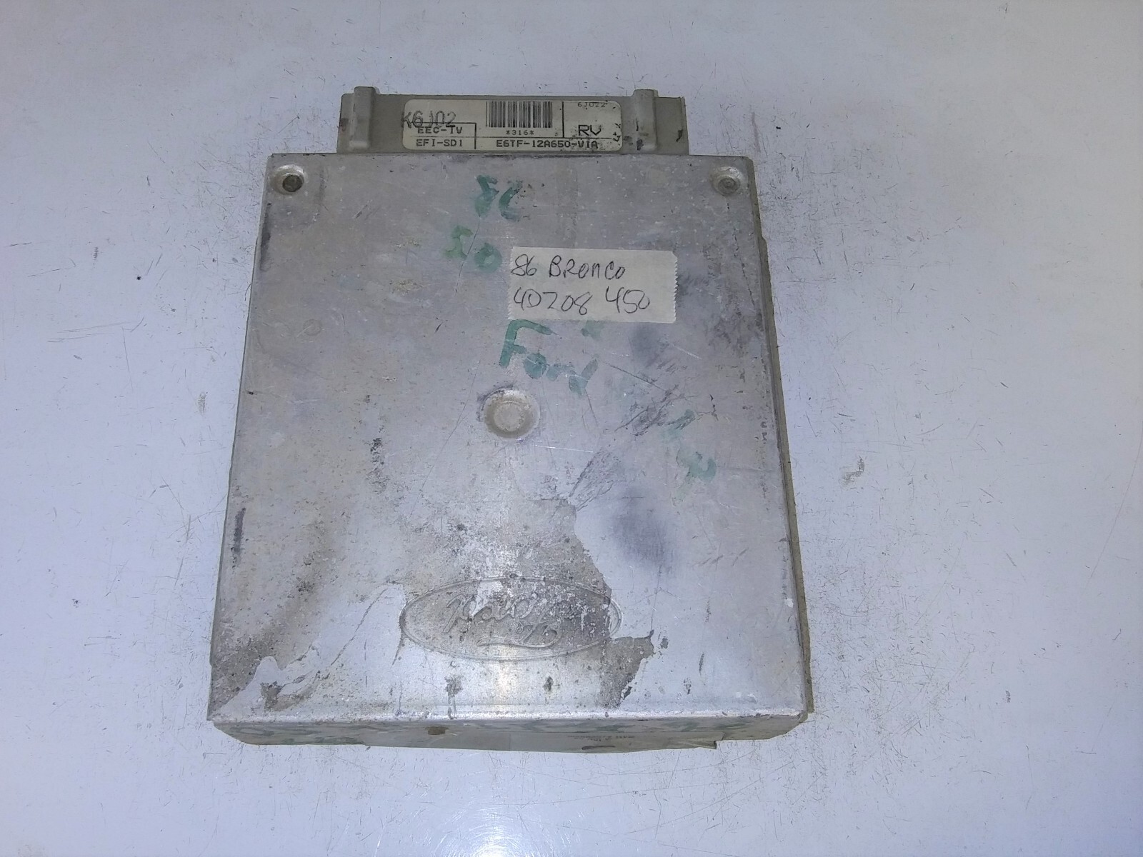 1986 Ford Bronco ecu ecm computer E6TF-12A650-V1A | eBay