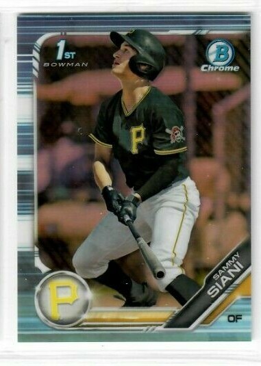 SAMMY SIANI 2019 Bowman Draft REFRACTOR SKY BLUE BDC-19 PITTSBURGH ...