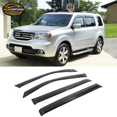Fits 09-15 Honda Pilot Window Visors Rain Sun Guard Vent 4Pc Set | eBay