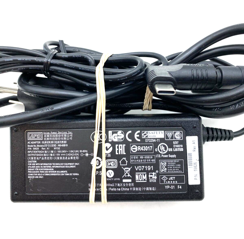 AC Adapter 65W USB-C for Dell Latitude 5510 5520 5310 5320 5420 7410 ...