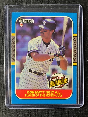 1987 Donruss Highlights Don Mattingly #23 Yankees!!! | eBay