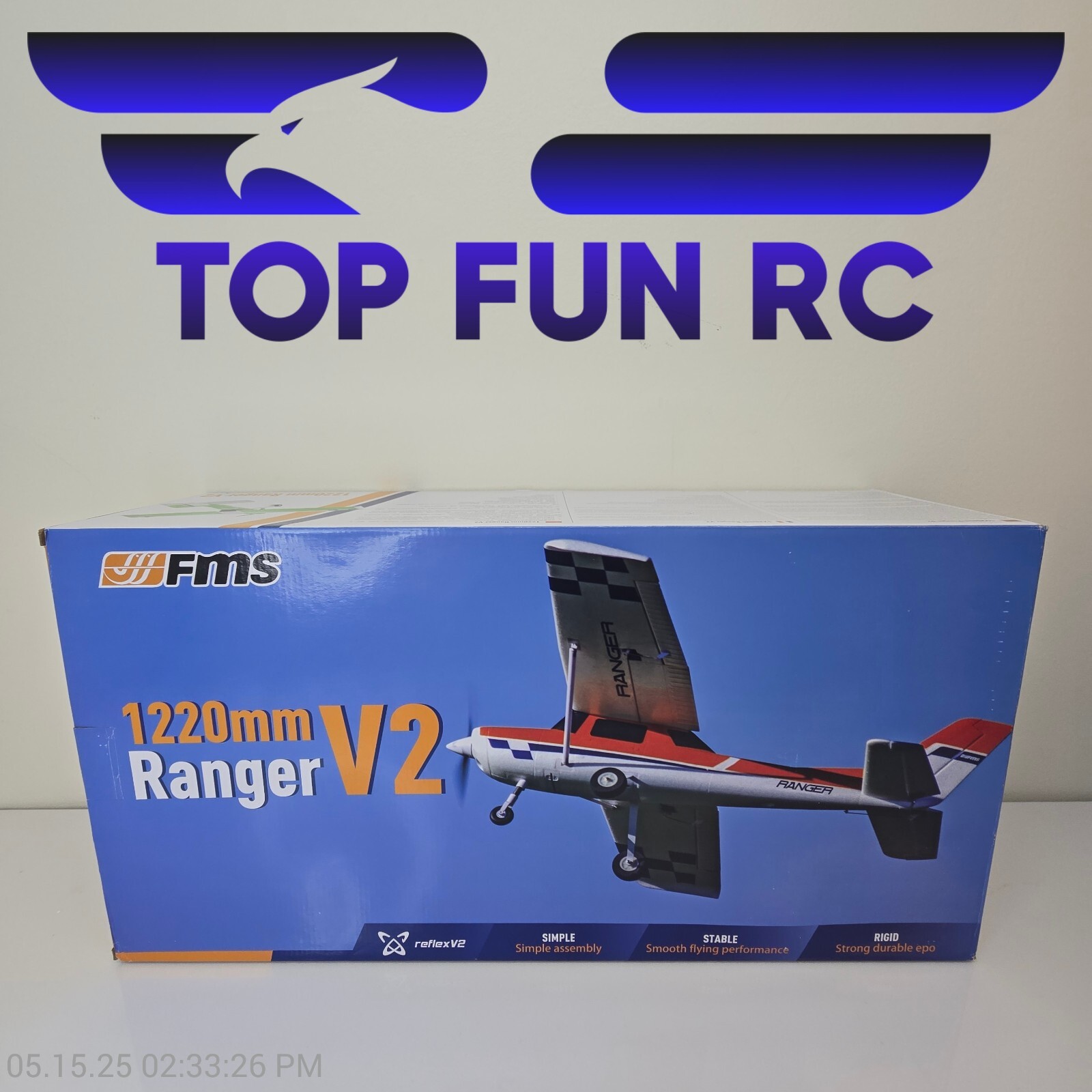 FMS Ranger V2, 1220mm PNP (Red) RC Airplane