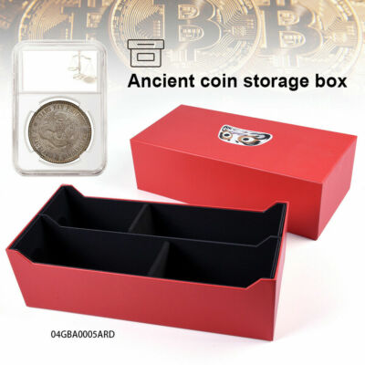 Coin Slabs Storage Box Intercept Shield Fit For 50 Certified PCGS NGC ...