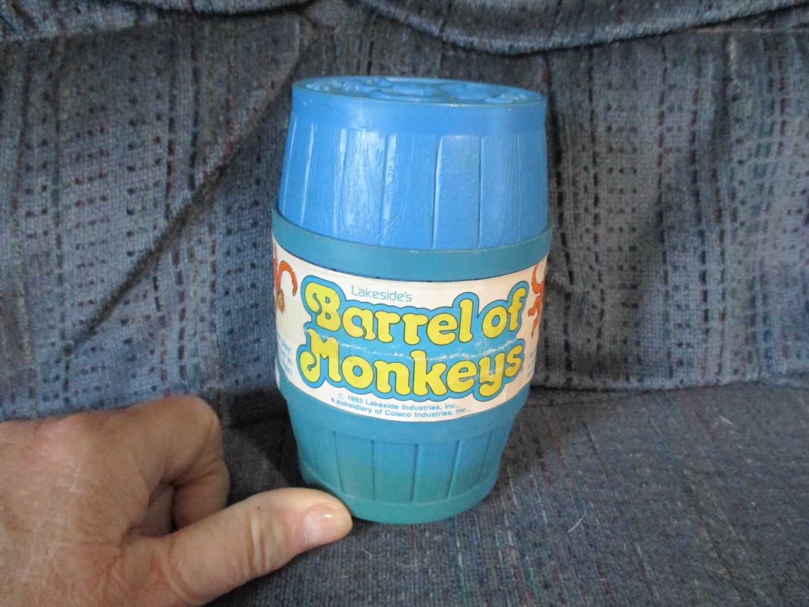 Vintage 1983 Lakeside's Barrel Of Monkeys USA Rare Blue Version w11 Red ...