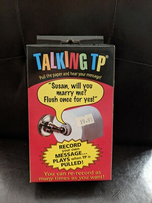 Talking Toilet Paper TP Spindle RECORDABLE Pull the Paper Hear Your ...