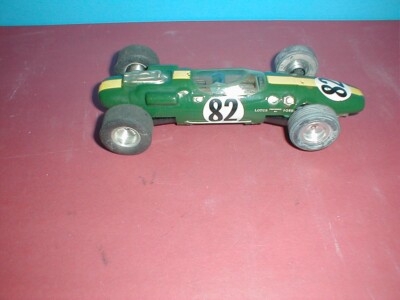 RUSSKIT 1/24 VINTAGE GREEN LOTUS BLACK WIDOW DOUBLE MOTOR RUNNING SLOT ...