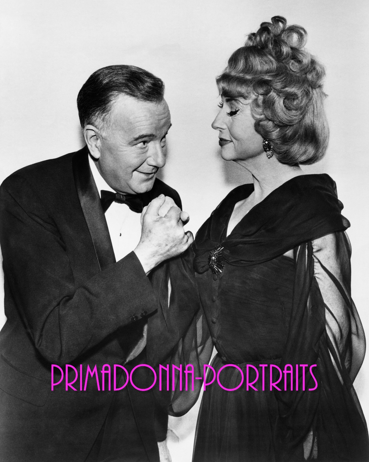 AGNES MOOREHEAD & MAURICE EVANS 8X10 Lab Photo B&W "BEWITCHED" Couple ...
