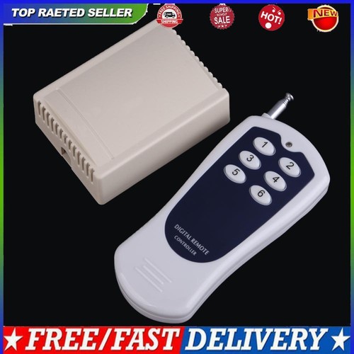 DC 12V 6CH Channel Wireless RF Remote Control Switch Transmitter+ ...
