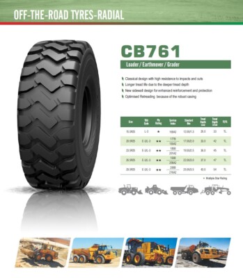 15.5R22.5 Goodride CB761 *INDUSTRIAL MACHINERY CRANE EARTHMOVER LOADER OTR TYRE* | eBay Australia