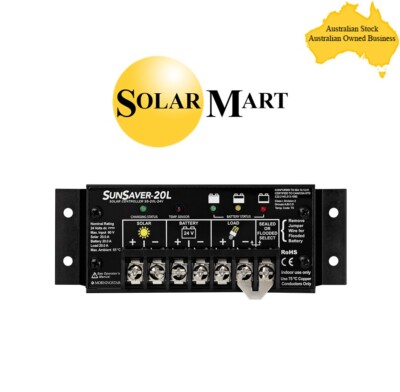 Morningstar SunSaver PWM 20A 24V Solar Regulator / Controller With LVD ...