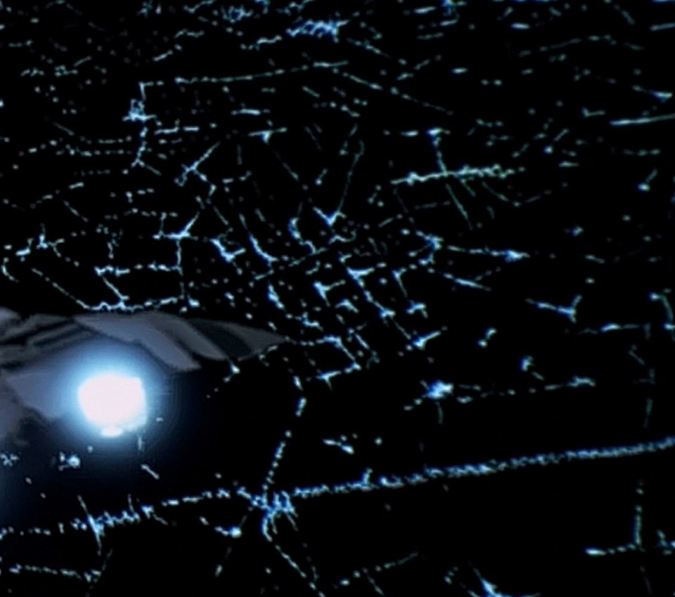 Battlestar Galactica 1978 Cylon Raider Attack on Caprica 24" x 12" wide ...