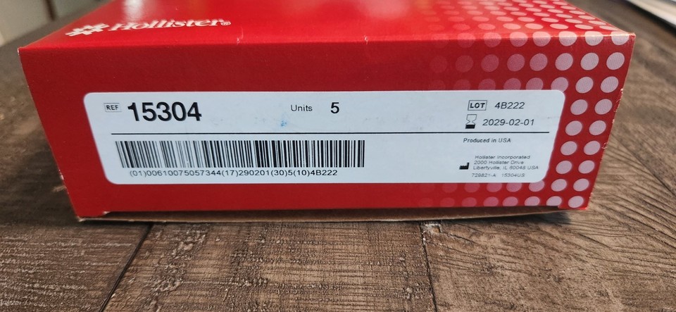 Hollister Cera Plus Ostomy Skin Barrier 15304. Box of 5. | eBay