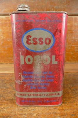 Vintage Esso Oil Can Imperial Esso IOSOL Lamp Stove Fuel One Imperial ...