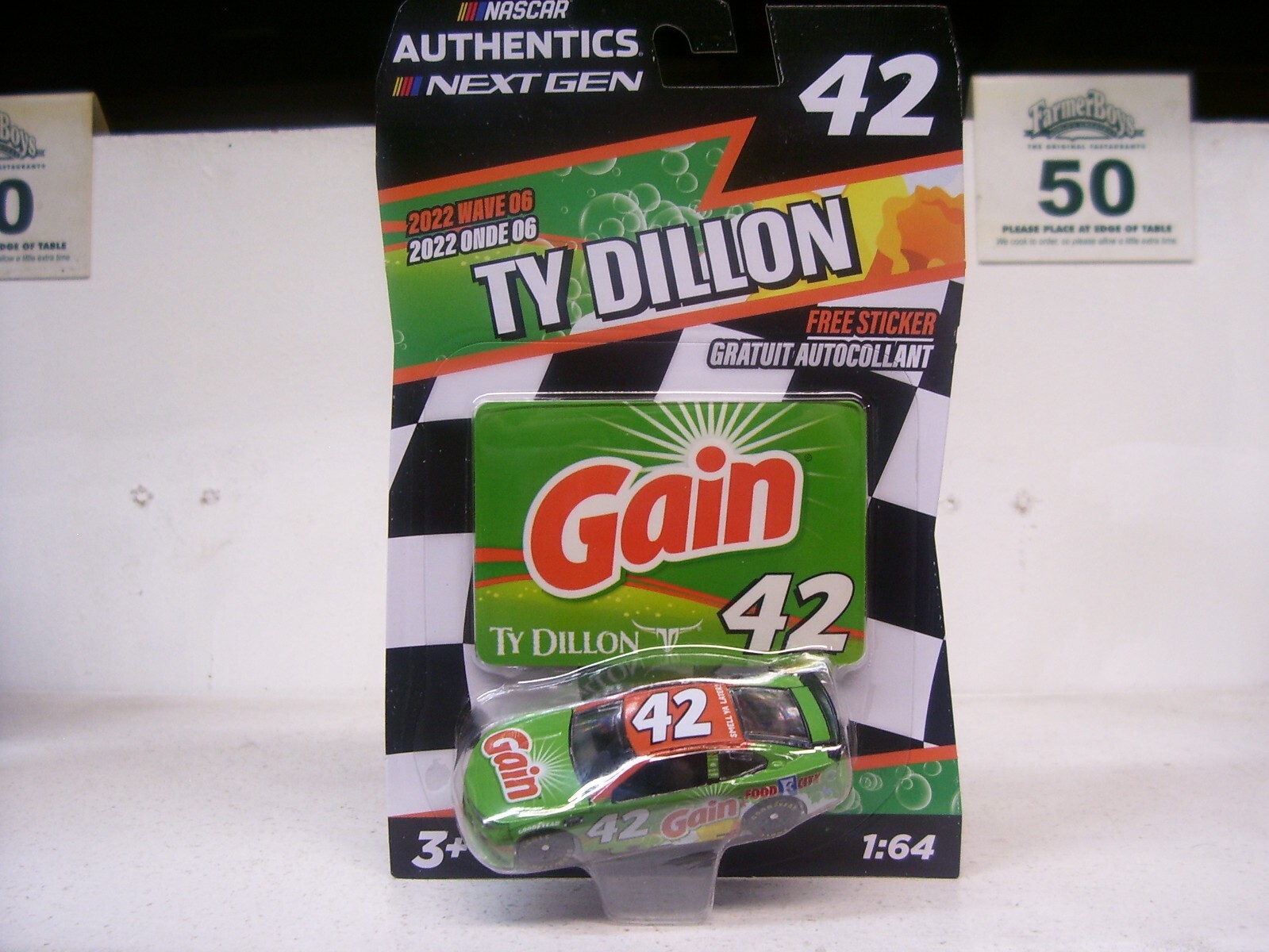 2022 1/64 #42 TY DILLON GAIN nascar Authentics WAVE 06 | eBay
