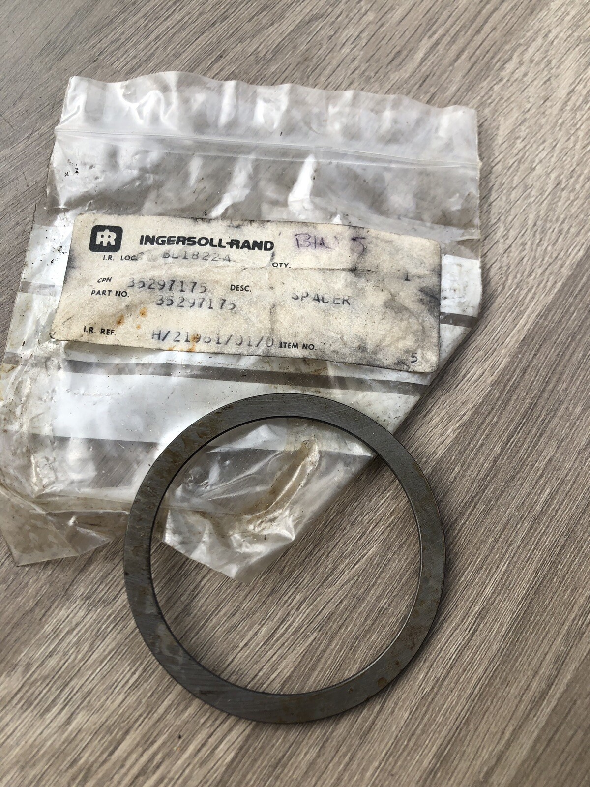 INGERSOLL RAND AIR COMPRESSOR SPACER 35297175 FOR AIR END? 72mm x 61mm ...