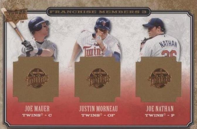 2008 Upper Deck A Piece of History - Franchise Members 3 Joe Mauer ...