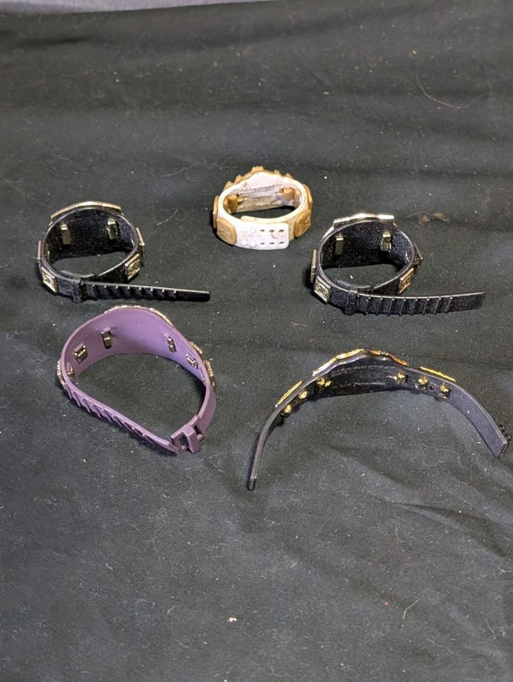 WWE Lot Of 5 Action Figure Championship Belts Wrestling WWF Jakks ...