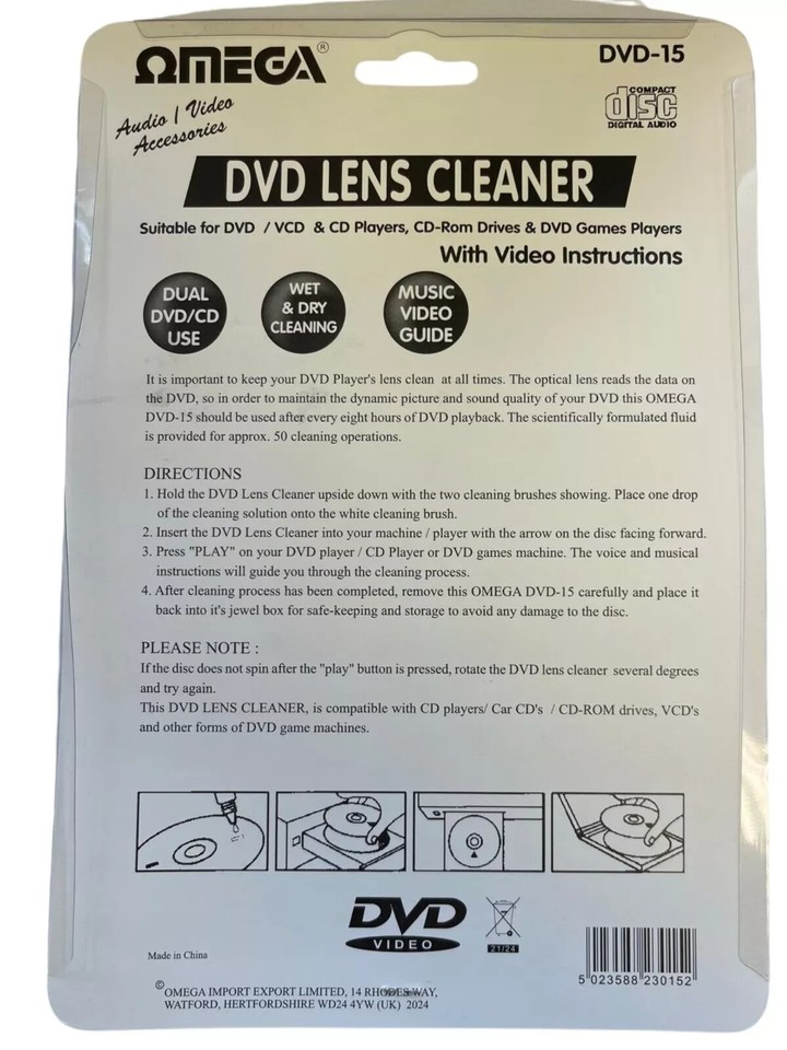 Laser Lens Cleaner Cleaning Kit PS3 XBOX 360 BLU RAY DVD PLAYER CD DISC ...