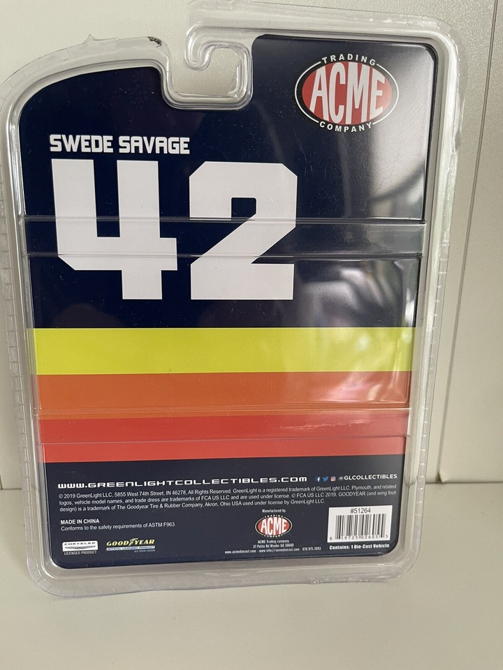 Acme Trading Company 1/64 Swede Savage 1970 #42 Plymouth Cuda Trans Am ...