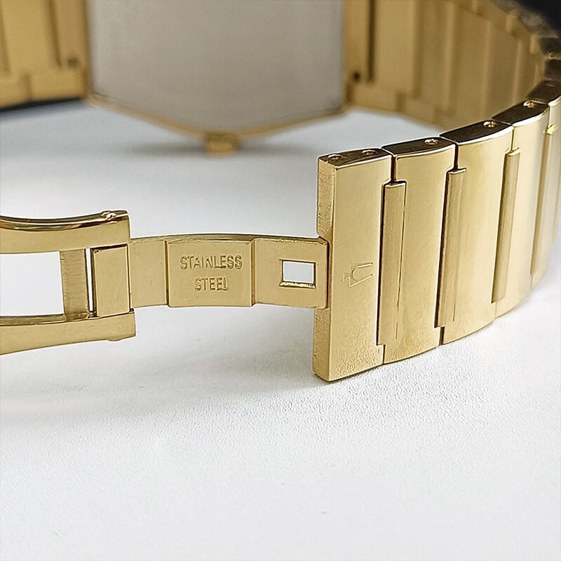 Bulova 97A164 Gemini Men Women 40mm Gold Bracelet & Black Dial Quartz ...