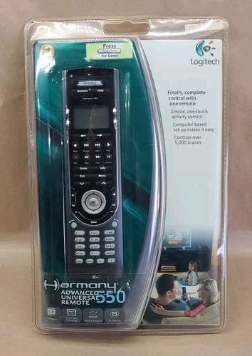 Logitech Harmony 550 Advanced Universal Remote Control 15 Devices - New ...
