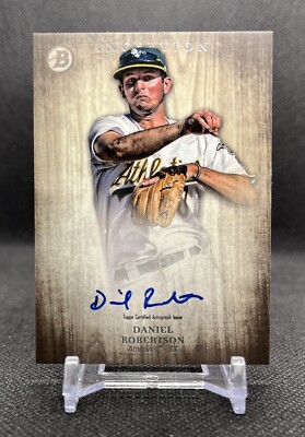 2014 Bowman Inception DANIEL ROBERTSON Prospect On Card AUTO #PA-DR | eBay