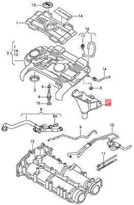 Genuine Guide Funnel VW Beetle Cabrio CC Eos Golf R32 GTI Rabbit Jetta ...