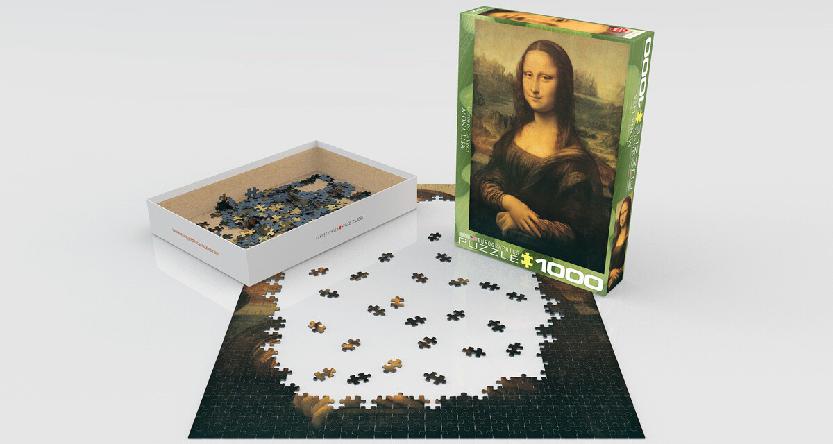 Mona Lisa Par Da Vinci 1000pc Puzzle Par Eurographics 680mm x 480mm ...