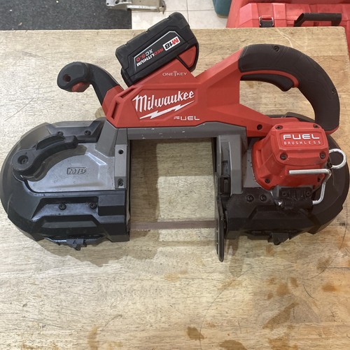 Milwaukee 2929S-20 M18 FUEL Brushless Cordless Deep Cut Band Saw W/ XC5 ...
