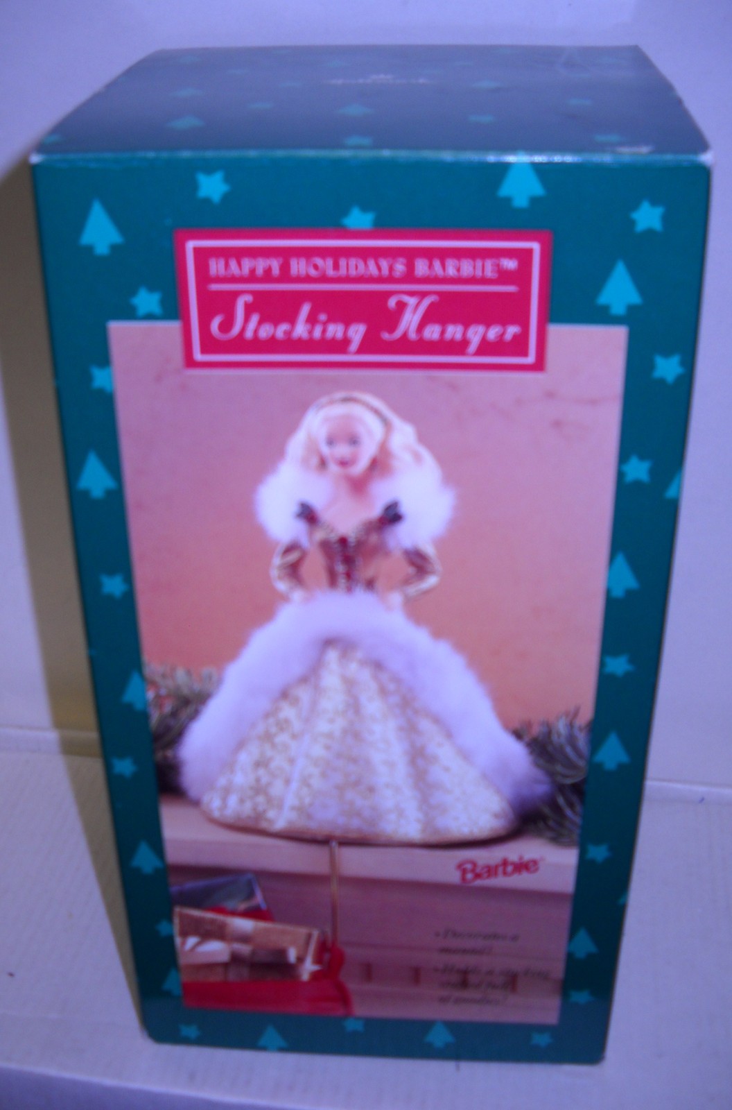 #4717 NRFB Hallmark Barbie Stocking Hanger based on the 1994 Holiday ...