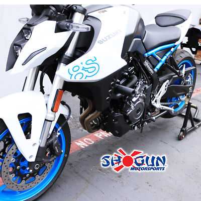 SHOGUN 2024 GSX-8S Suzuki FRAME SLIDERS NO CUT BLACK SUZ 750-5669 | eBay
