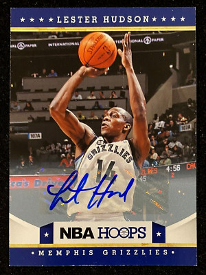 2012-13 Panini NBA Hoops Lester Hudson AUTO Autograph #57 !!! GRIZZLIES ...