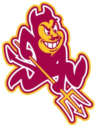 Arizona State Sun Devils Sparky Logo - Die Cut Laminated Vinyl Sticker ...