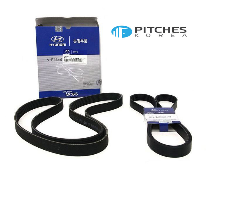 Genuine Hyundai Kia for Fan Drive V Belt Made in Korea, 2.0DOHC - 97713 ...