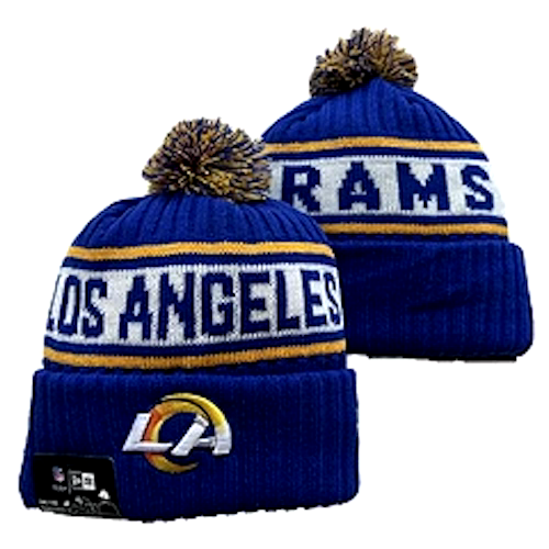 LOS ANGELES RAMS Authentic New Era NFL Fleece Lined Beanie Team Colors ...