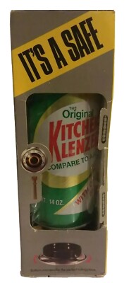 VTG Nos 1988 KITCHEN KLENZER Cleaner Secret SAFE Hinden STASH CAN ...