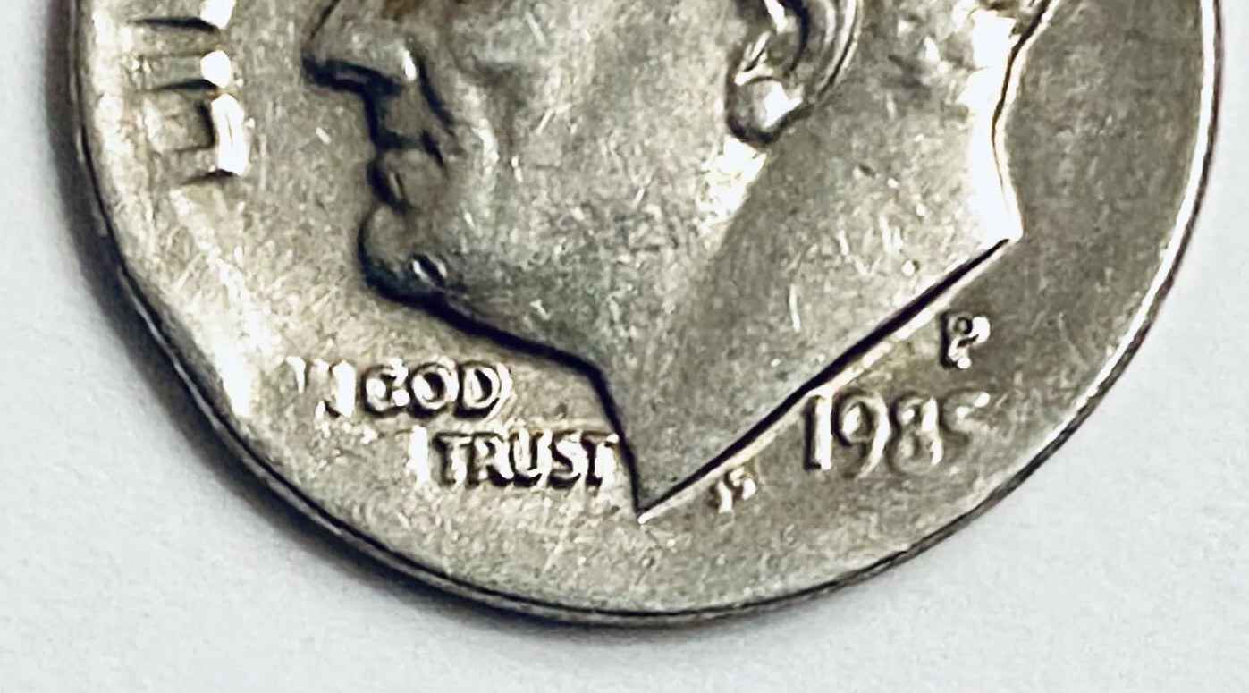 1985 P Roosevelt Ten Cent Dime Circulated Error Coin | eBay