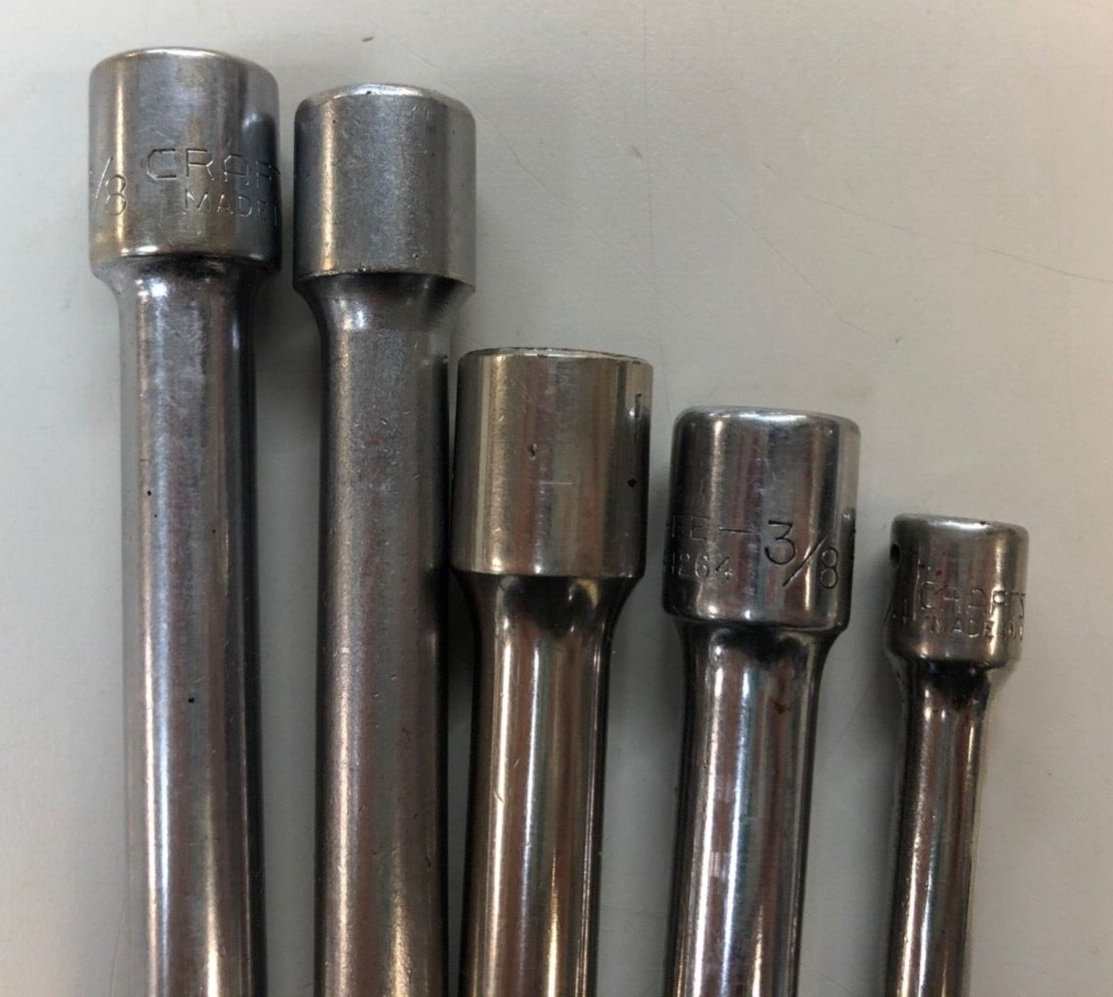 CRAFTSMAN SOCKET SET WITH EXTRAS ! 36 SOCKETS 5 EXTENSIONS WRENCH ...